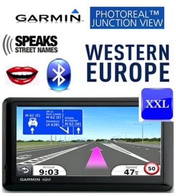 GARMIN 1440 SAT NAV UK WEST EUROPE 2025 5 INCH SCREEN SPEED CAMERAS B ...