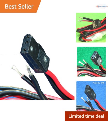 3 Pin Power Cord Heavy Duty 12 Ga 6 Feet Fused for CB Ham Radios | eBay