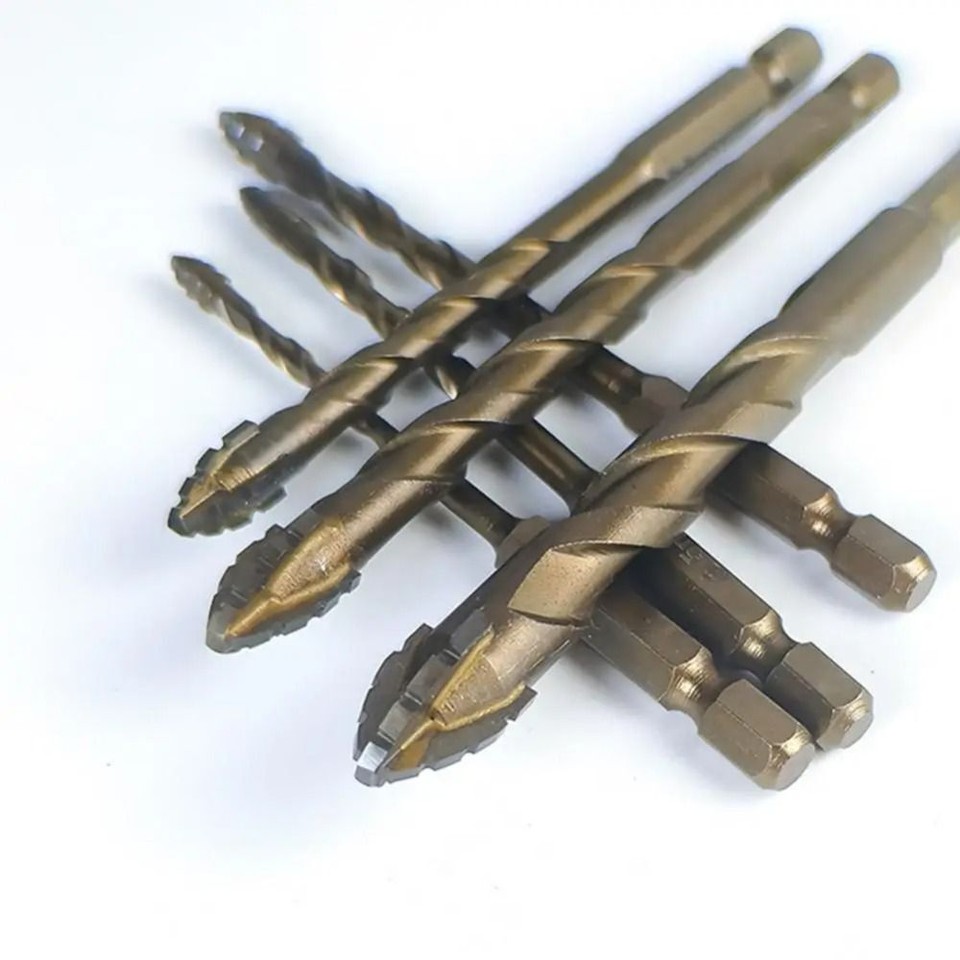 Four-Edged Tile Drill Bit for 4/6Pcs Drilling Tool | eBay