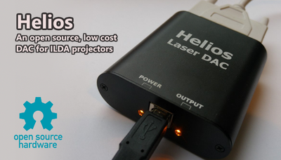 Helios Laser DAC - Low cost laser ILDA projector USB controller adapter ...
