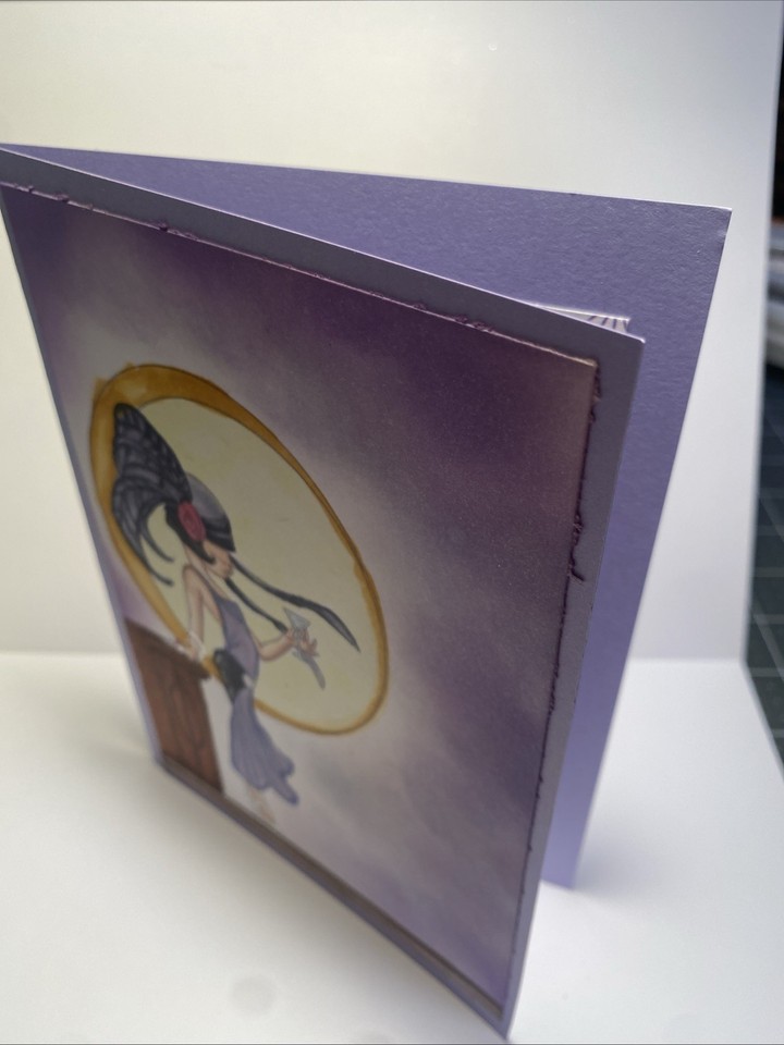 Handmade Vintage Party Girl Card 5x7 Blank Inside w/ Envelope – Any ...