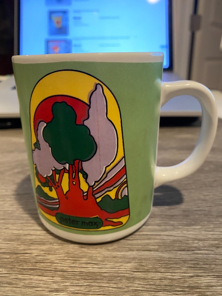 Peter Max vintage 70's coffee mug | eBay