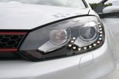 GOLF MK6 DRL BI XENON HEADLAMPS GTD R20 GTI DAYTIME RUNNING LIGHTS ...
