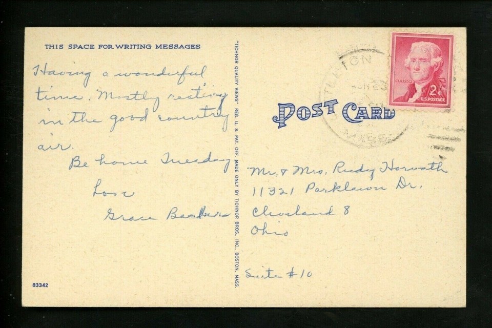 Military Base postcard Fort Devens, Massachusetts MA linen Tichnor ...