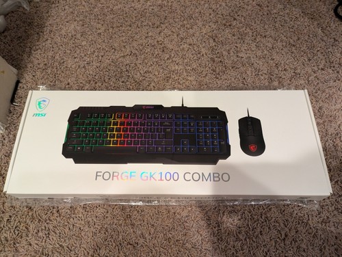 MSI Forge GK100 Combo – Gaming RGB Keyboard & Mouse Set | eBay