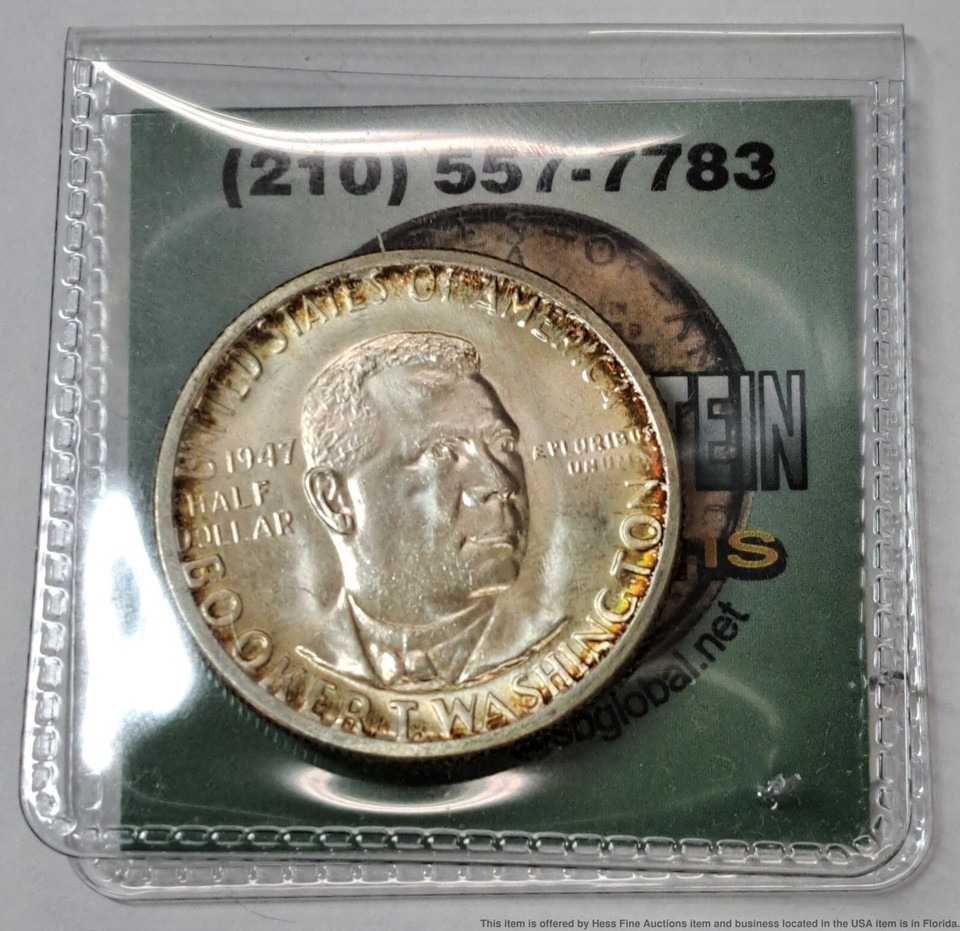 1947 P Booker T Washington Commemorative Half Dollar 50C Coin | eBay