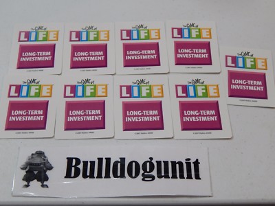 2007 Game of Life Board Game Lot All 10 Long Term Investment Cards ...