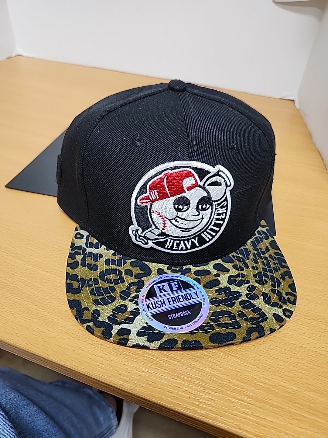 Kush Friendly Brand New Strapback Hat Cap Heavy hitters Leopard Brim ...