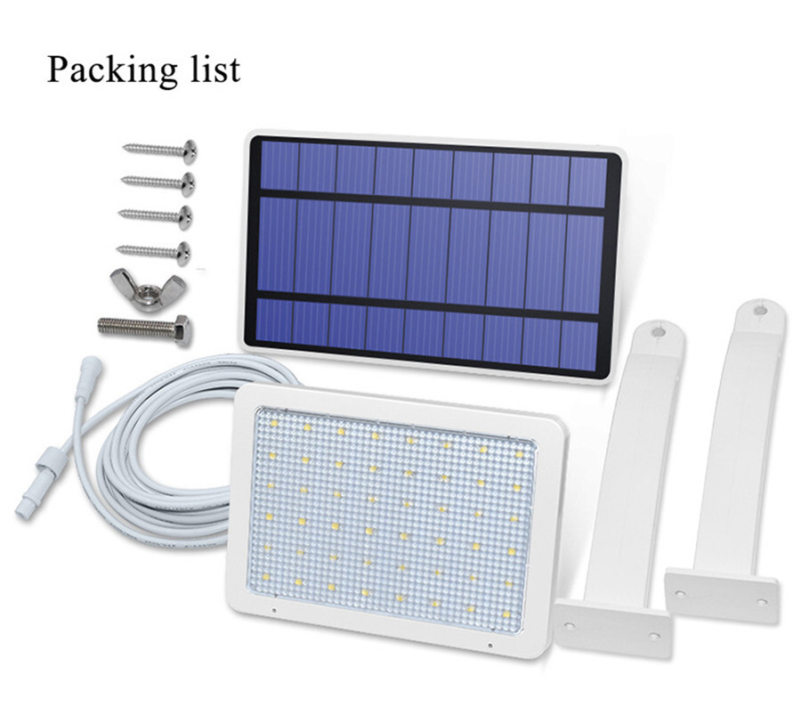 48LED Bright Adjustable Lighting Angle Outdoor Solar Garden Lamp ...