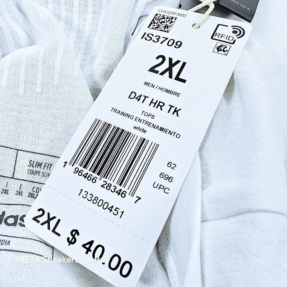 Adidas 2XL Mens Tank Top White Training Workout Wicking Cooling Shirt ...