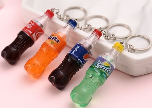Drinks Bottle Keyring NEW UK Seller Can Drink Coke Key Ring Drink Fizzy ...