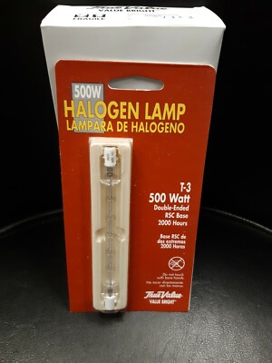TRUE VALUE - VALUE BRIGHT - T-3 500W HALOGEN BULB - BOX OF 6 | eBay
