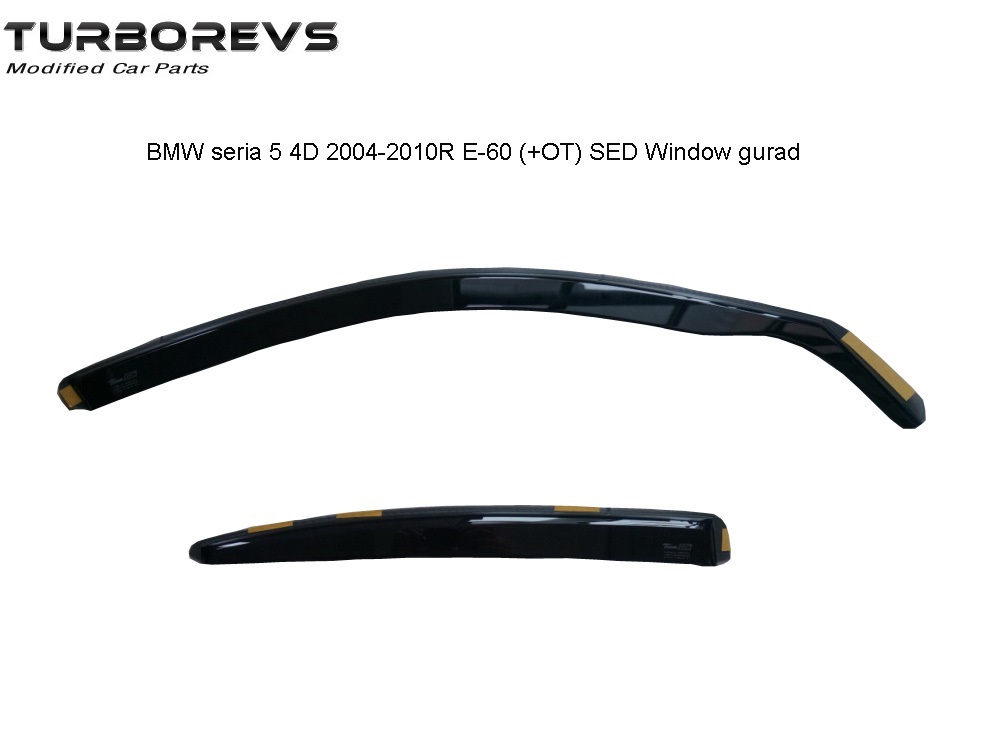 TINTED 4PCS WIND RAIN DEFLECTORS WINDOW SHEILD FOR BMW 5 SERIES SALOON ...