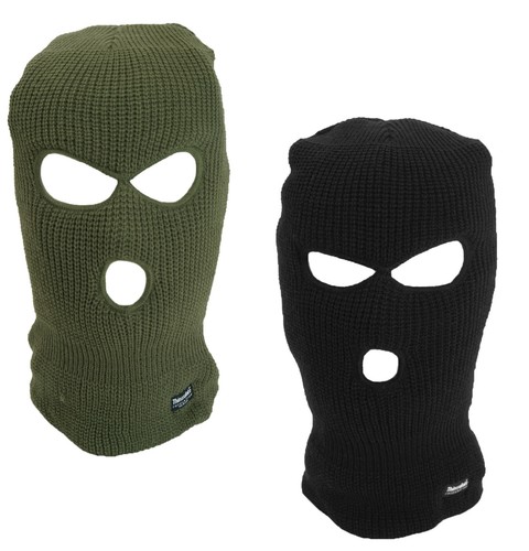 Winter Knitted Thinsulate Balaclava 3 Hole Face Mask SAS Style One Size ...