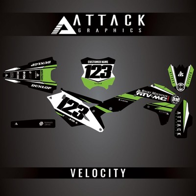 Attack Graphics Custom Velocity Complete Bike Graphics Kit For Kawasaki ...