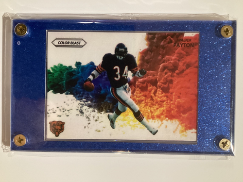 Walter Payton Chicago Bears Color Blast Variation Card in colored ...
