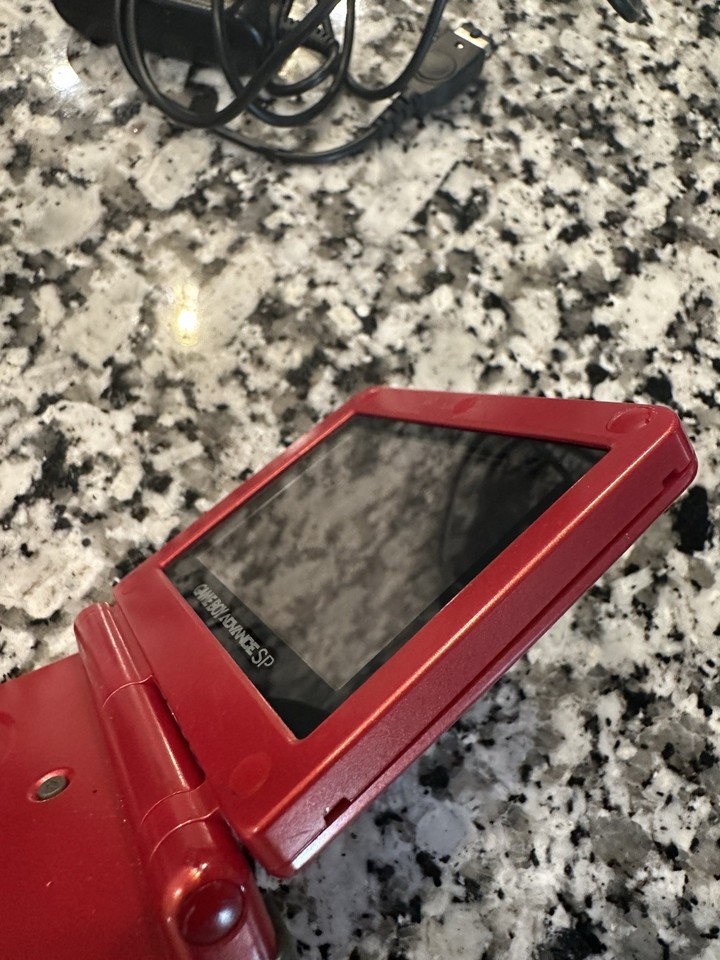 Nintendo Game Boy Advance SP - Flame Red - Charger Included, new ...