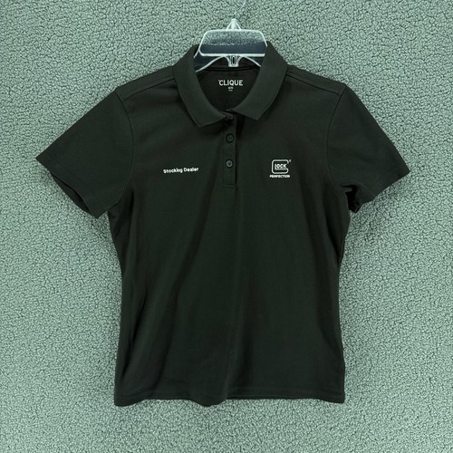 Glock Gun Dealer Employee Polo Shirt Mens Medium Clique Black Short ...