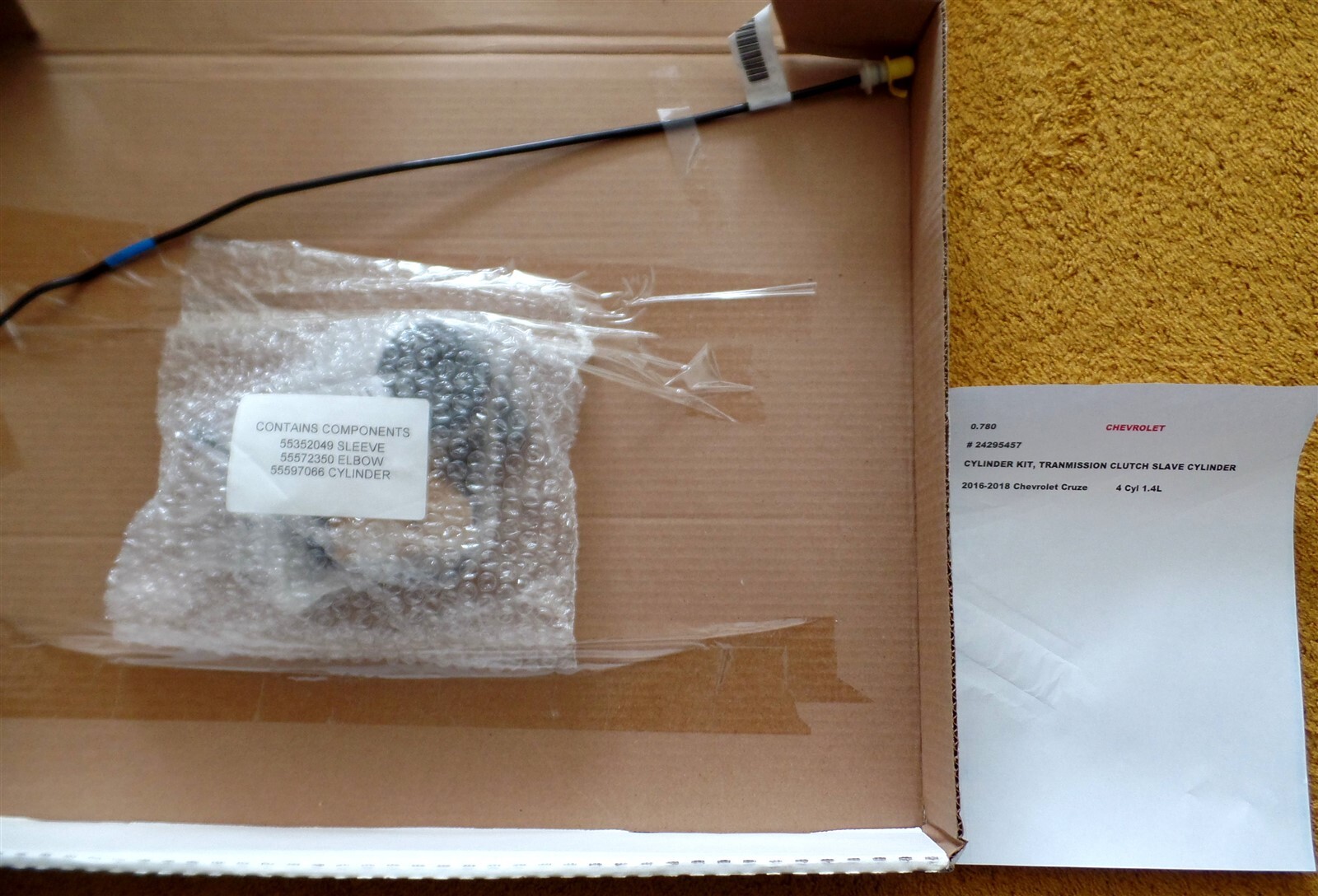 2016-2018 Chevrolet Cruze Transmission Clutch Slave Cylinder Kit NEW ...