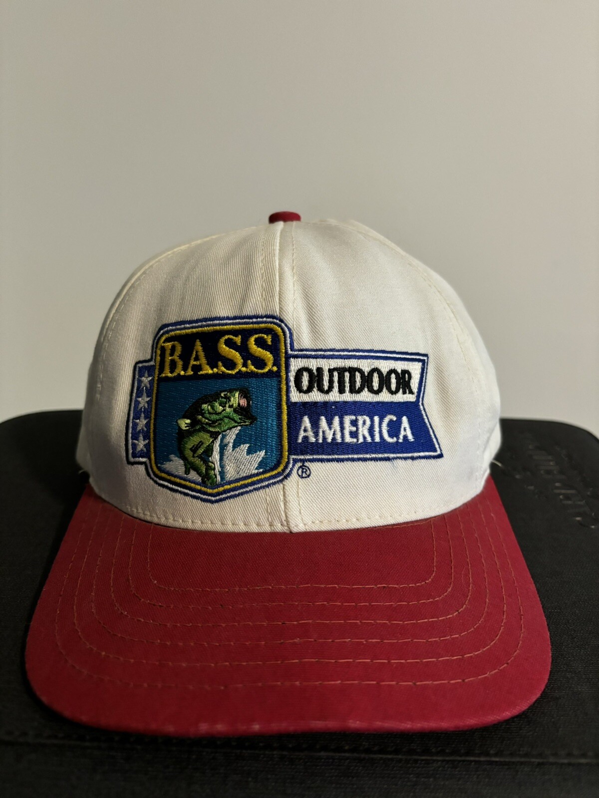 Vintage 90s Bassmaster Outdoor America Hat - Gem