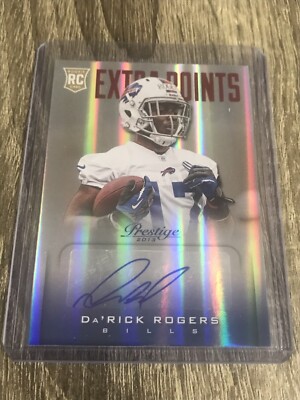 Da'Rick Rogers 2013 Panini Prestige Extra Points Red Rookie Auto Bills ...