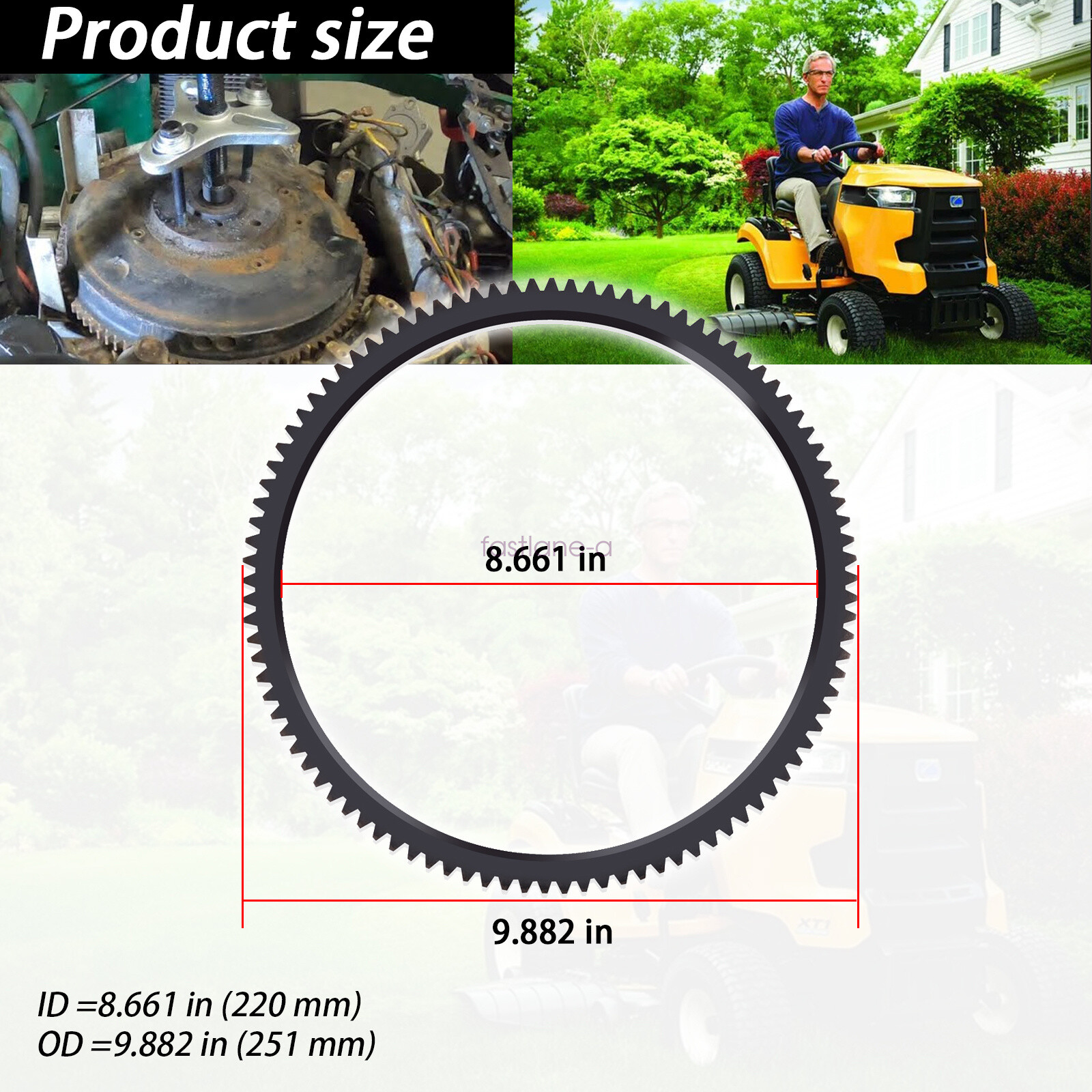 NEW Flywheel Starter Ring Gear Fits Kohler Command V-Twin & Kohler ...