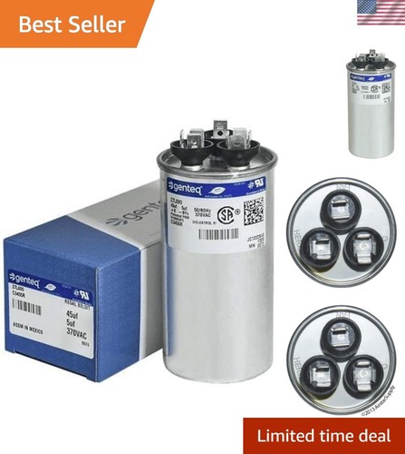 GE Capacitor, 45+5 uf MFD Round Design, 370V - Made in North America | eBay
