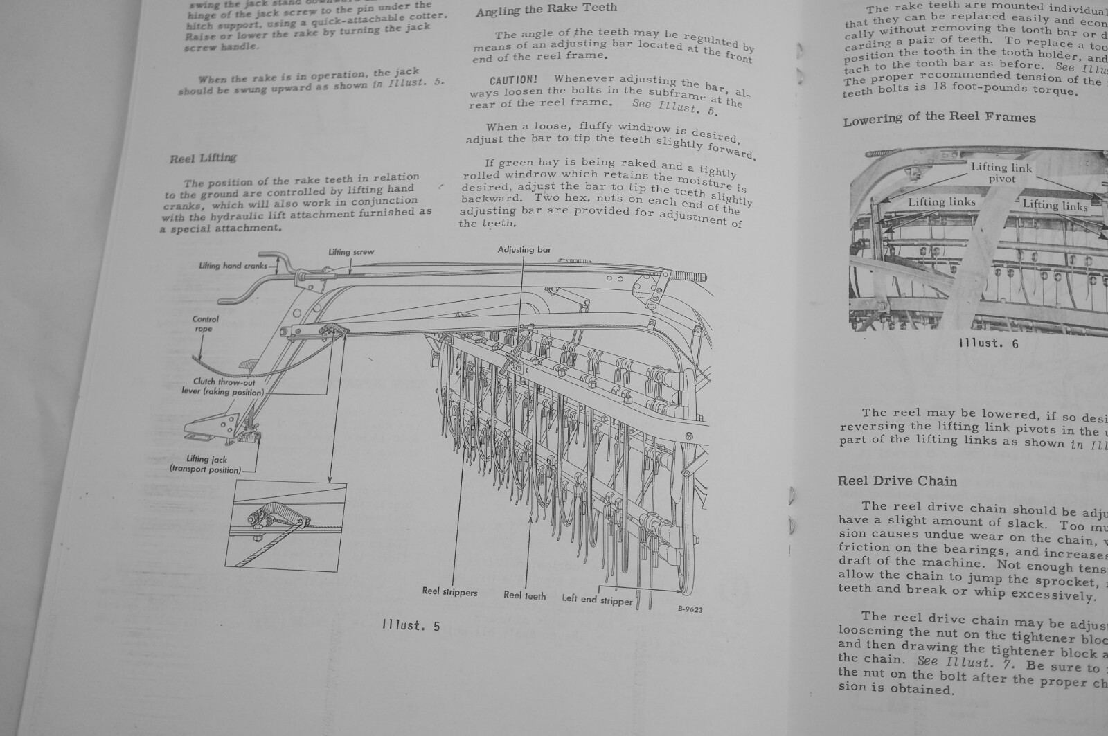 IH International Harvester No 15 Side Delivery Wheel Driven Pull Hay ...