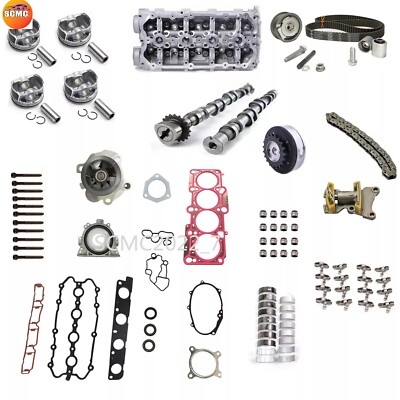2.0T Cylinder Head &Timing Piston Repair Rebuilding Kit For VW AUDI AXX ...