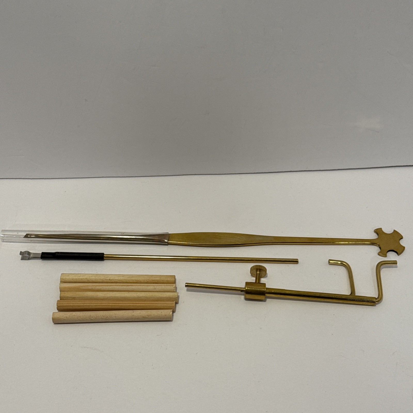 Violin Luthier Tools Kit Set Sound Post Gauge Measurer & Retriever Clip ...
