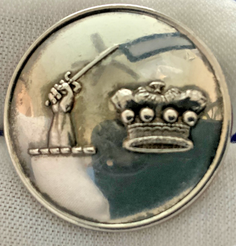 UNKNOWN BARON CORONET/ARM WITH SWORD (see pics) 26mm LIVERY BUTTON ...
