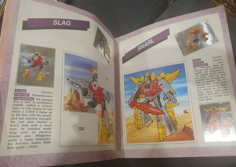 1986 VINTAGE TRANSFORMERS THE MOVIE UK PANINI STICKER ALBUM COMPLETE ...