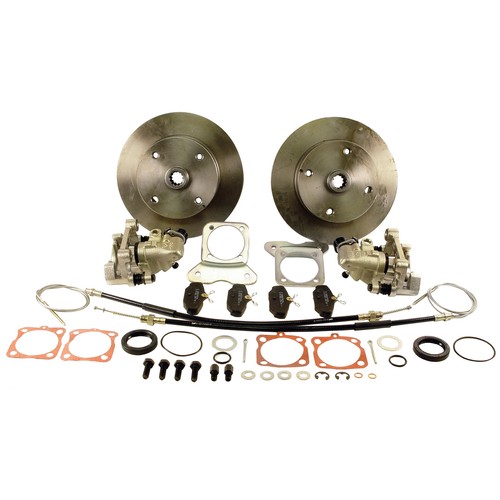 Disc Brake Kit, 4 On 130mm, With E-Brake, Short Spline Dunebuggy & VW ...