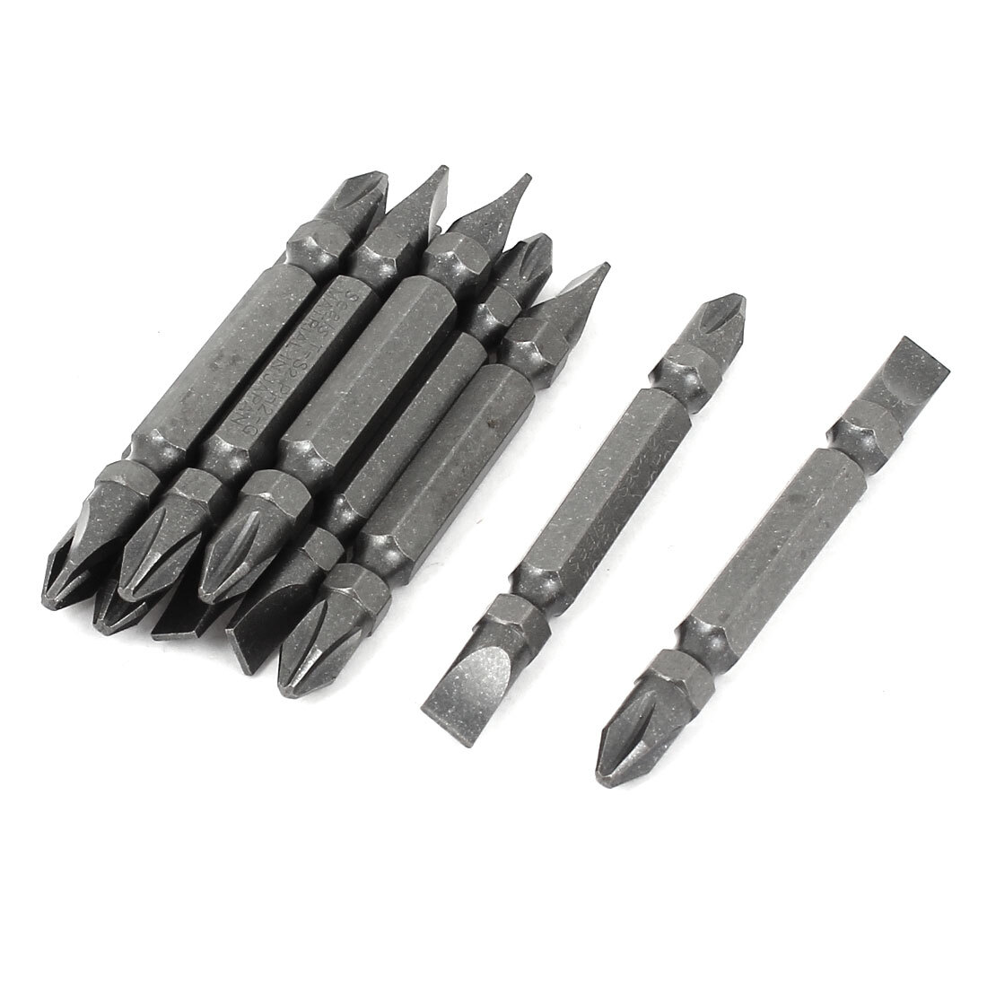 10 Pcs 6mm Tip Magnetic Hex Shank Phillips Slotted Double End ...