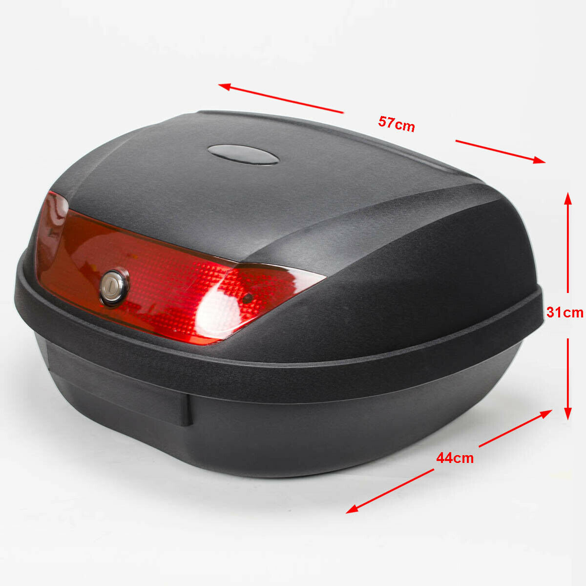 56L Motorcycle 2Helmet Top Box Rear Motorbike Luggage Storage Case ...