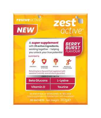 Revive Active Zest 30 Sachets Berry Burst Flavour | eBay UK