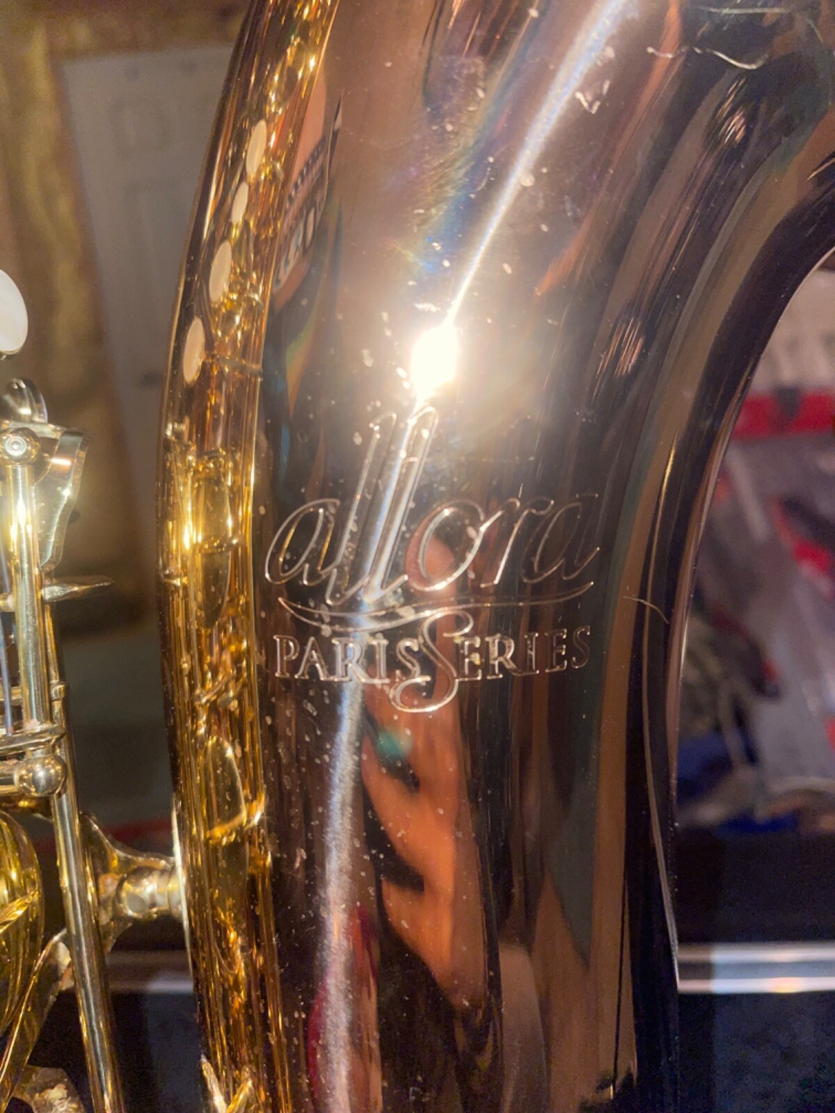 Allora ABS-550 Paris Baritone Saxophone Lacquer, Lacquer Keys ...