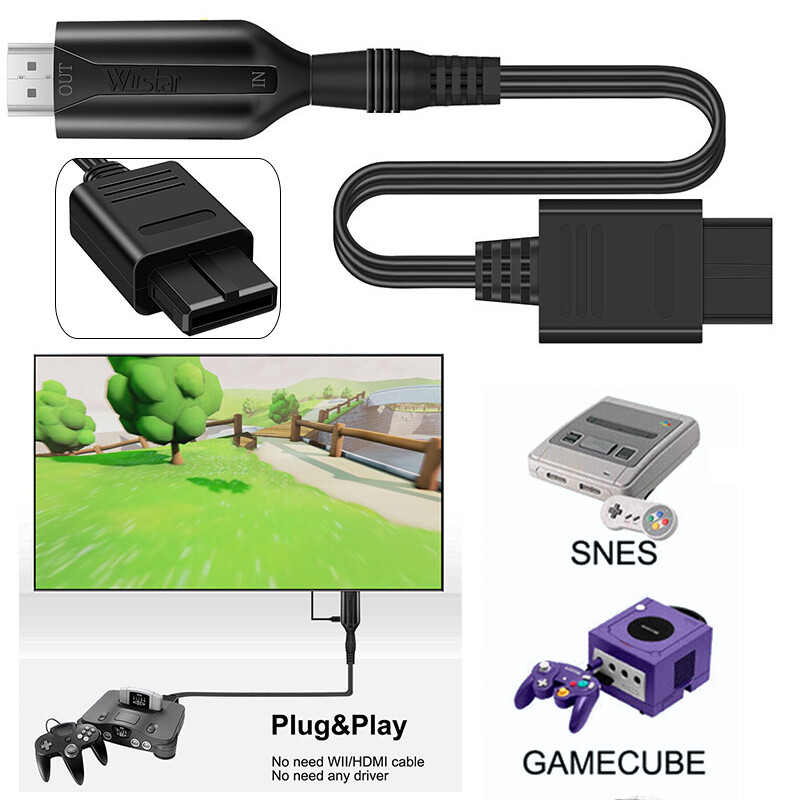 For Nintendo Gamecube Super NES / SNES N64 To HDMI Adapter Converter ...