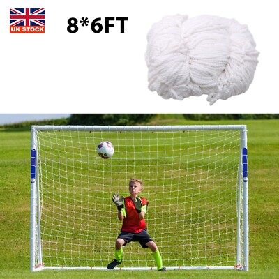 8x6ft Soccer Football Goal Post Net For Outdoor Sports White(Only Net ...