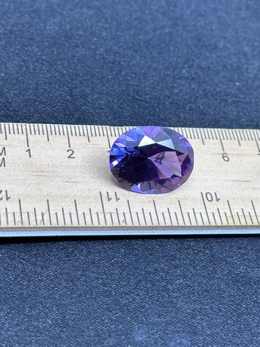 Lovely, Large Faceted Unknown Purple Gemstone in Baggie- Vintage Estate ...