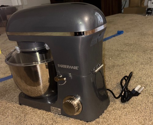 Farberware 5 Quart 600W 6-Speed Professional Stand Mixer w/ Beaters for ...
