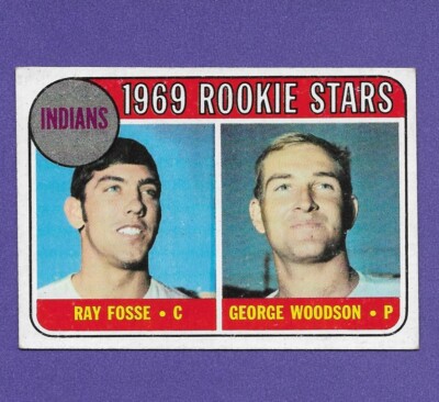 1969 Topps #244 Ray Fosse ROOKIE card Cleveland Indians Star Centered ...