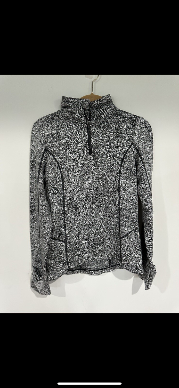 Mondetta shirt medium women’s Long Sleeve Pullover Jacket Black/White ...