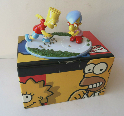Bart Simpson Porcelain Statue Playing Marbles New Condition + Coalport ...