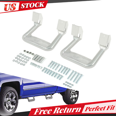 Universal Side Steps Nerf Bars Polished Aluminum for For Truck/SUV ...
