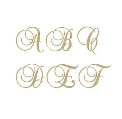 Unfinished Cursive Single Wooden Letter in Brock Script Font | eBay