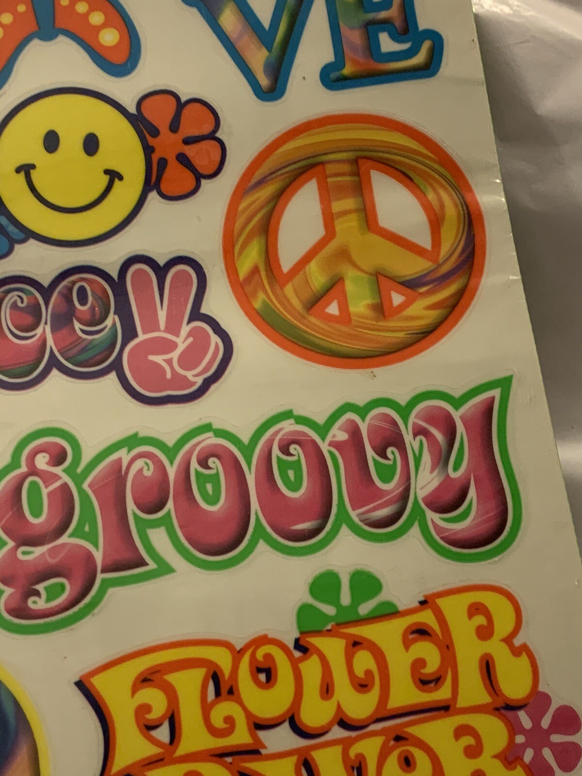 VINTAGE STICKERS MELLO SMELLO BACKPACK 1 SHEET LOVE PEACE GROOVY SIZE 11”X7” | eBay