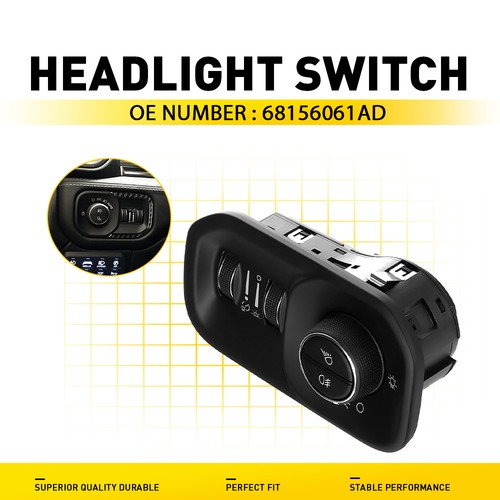 For 2019-2024 RAM 1500 2500 3500 ABS HeadLight HeadLamp Light Switch ...