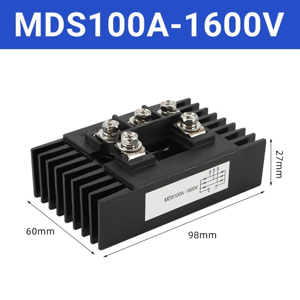 Diode Bridge Rectifier Module MDS100A150A with Heat Sink for Reliable ...