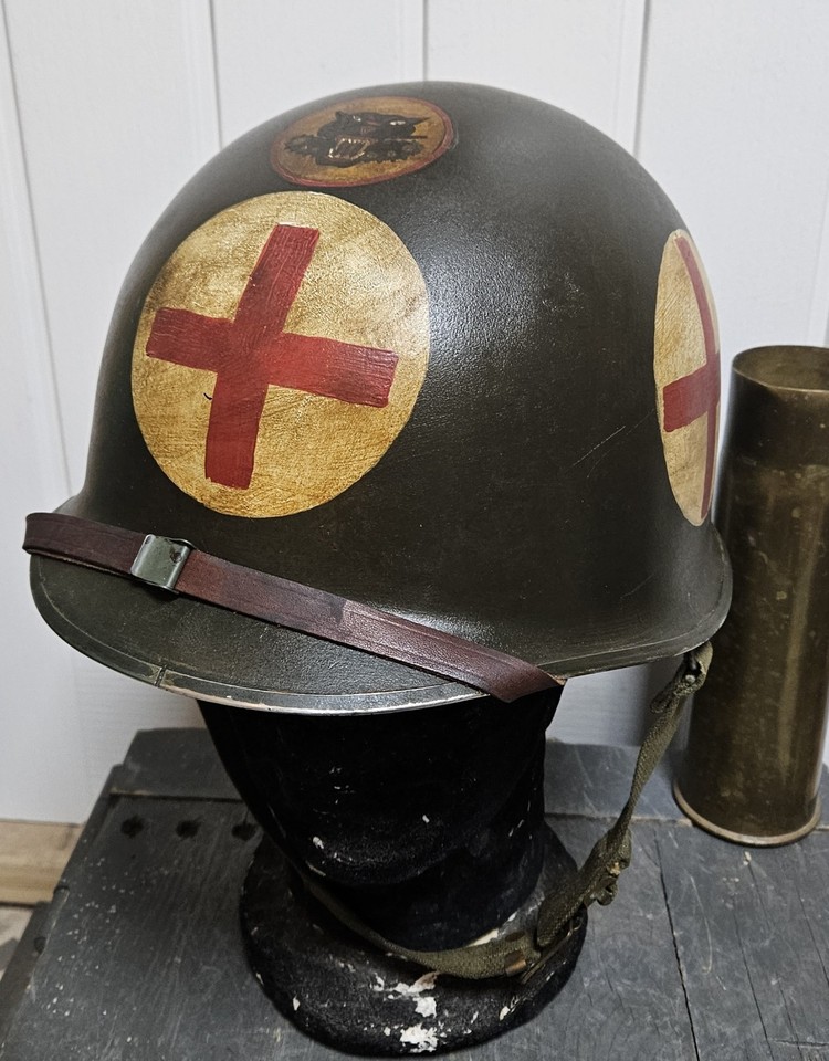 WW2 USA M1 HELMET, TANK DESTROYER MEDIC , US ARMY | eBay UK